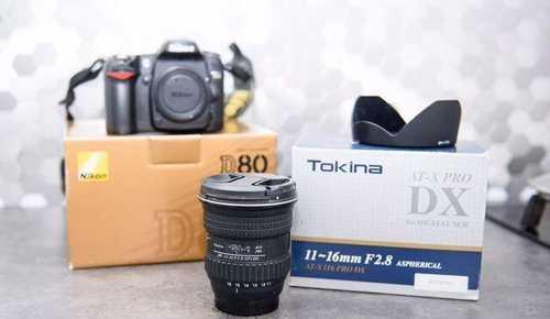 Фотоаппарат Nikon D80 + объектив Tokina