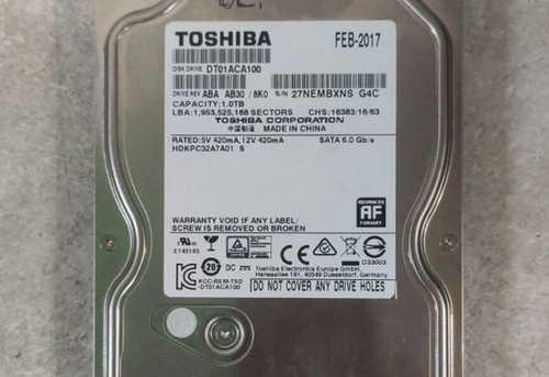 Жесткий диск 3.5" 1Tb SATA Toshiba DT01ACA1