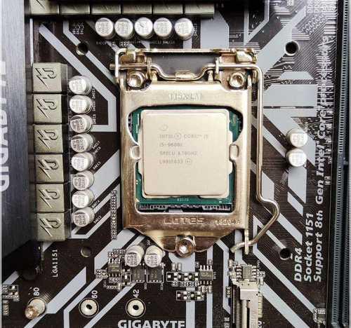 Комплект I5 9600k   Gigabyte Z390   кулер