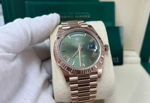 Rolex Day-date rose gold olive dial