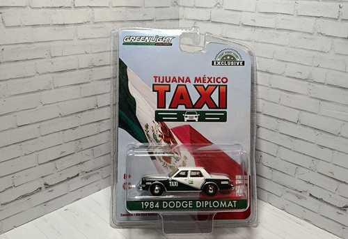1984 Dodge Diplomat Tijuana Taxi 1:64 Greenlight