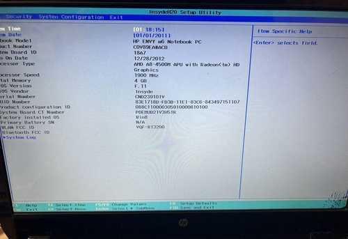 HP m6 на запчасти/амд а8 рабочий