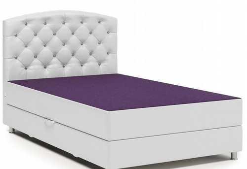 Кровать Премиум Люкс 140 фиолетовая рогожка