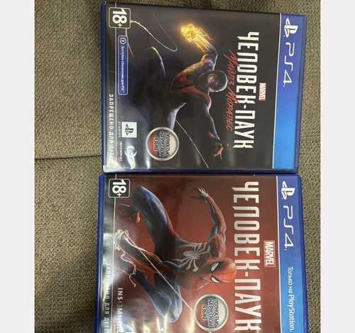 Диск на ps4 spider man