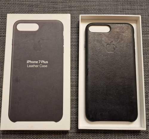 Кожаный чехол на iPhone 7 Plus / 8 Plus