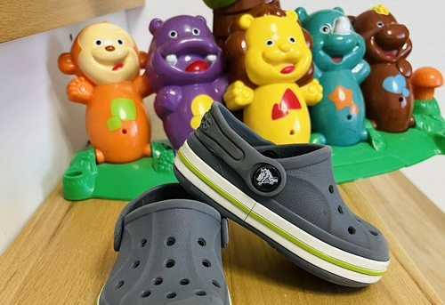 Детские шлепки crocs. Размер 22