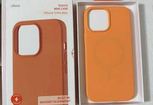 Чехол на iPhone 13 pro max оранжевый