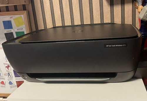 Цветной струйный принтер HP lnk Tank Wireless 415