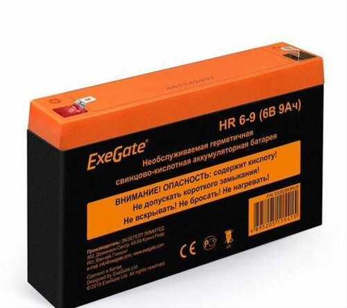 Аккумуляторная батарея ExeGate HR 6-9 (6V 9Ah 634W