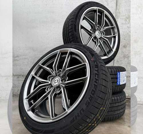 Новые HRE R17 5x100 на polo/rapid