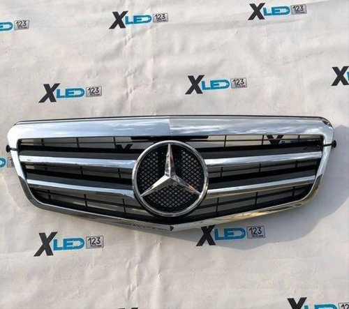 Решетка радиатора Mercedes w212 w 212 дорест хром