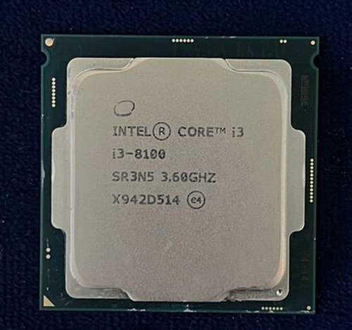 Процессор intel core i3 8100