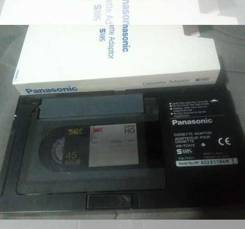 Кассетный адаптер S-VHS Panasonic VW-TCA7E