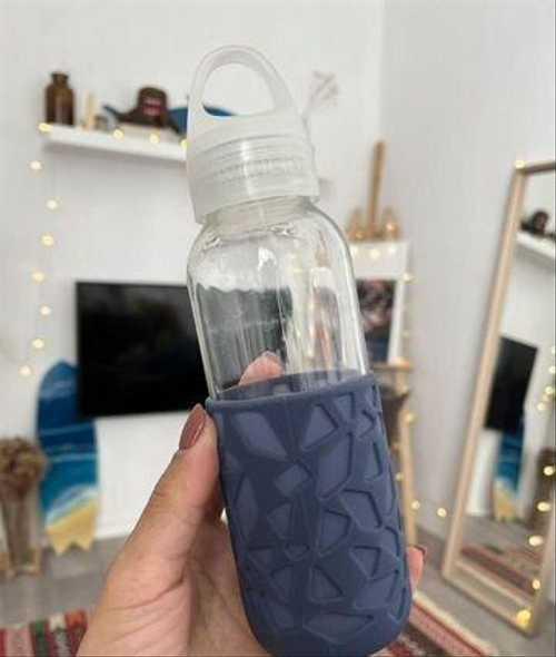 Стеклянная бутылка для воды 0,3, miniso