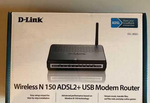 Wi-Fi роутер D-Link DSL-2650U