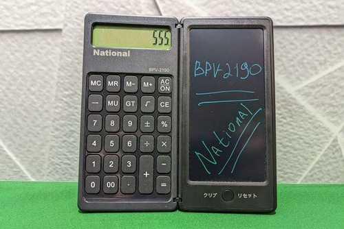 National калькулятор с планшетом (Made in Japan)