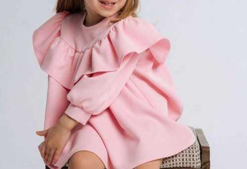 Платье детское розовое 116