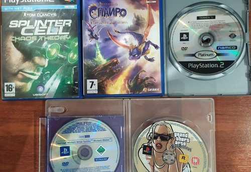 Пять лицензионных игр для PS2 комплект см.описание