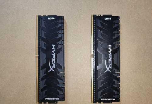 Оперативная память ddr4 2x8GB Kingston Predator