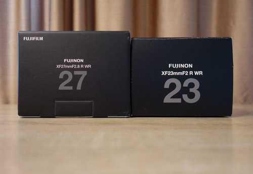 Fujifilm XF 23 mm F 2 R WR и XF 27 mm F 2.8 R WR