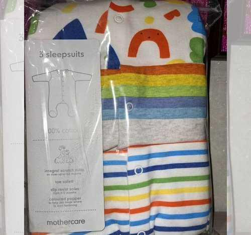 Новые слипы mothercare 74 см,80 см, 86 см