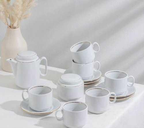 Сервиз чайный «Комфорт», 14 предметов: чайник 500