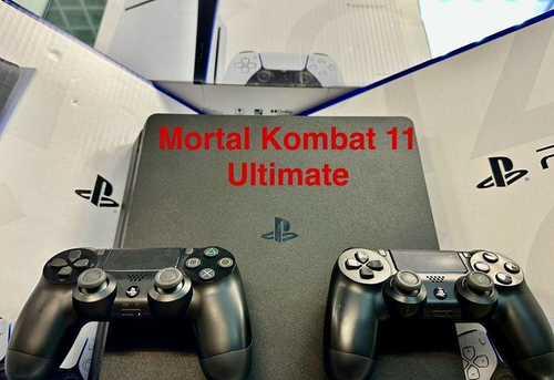 Ps4 slim+MK 11 Ultimate+2 геймпада