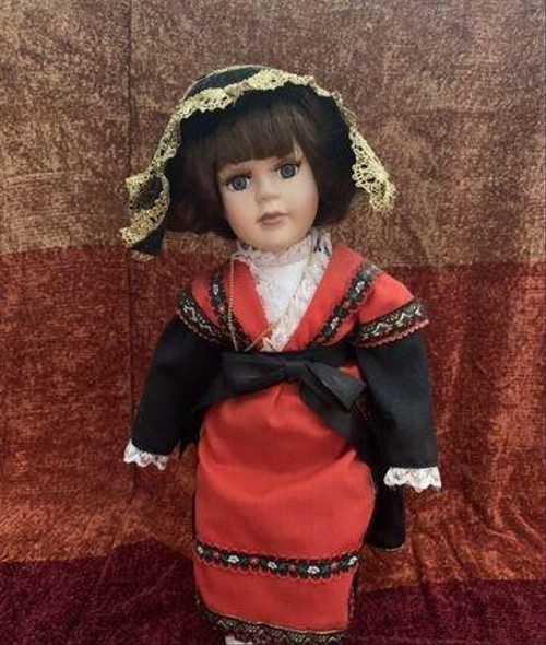 Кукла фарфор коллекционная Франция ручная работа