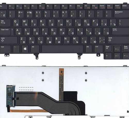 Клавиатура Dell Latitude E6320 E6420 E5420 черная