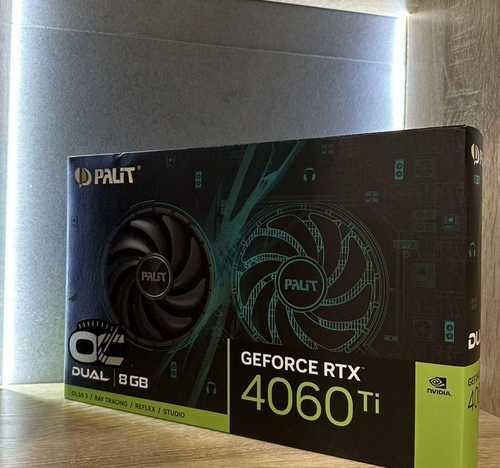 Palit Видеокарта GeForce RTX 4060 Ti dual OC 8 гб