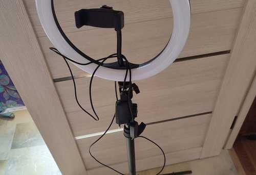 Кольцевая лампа со штативом d 26 см