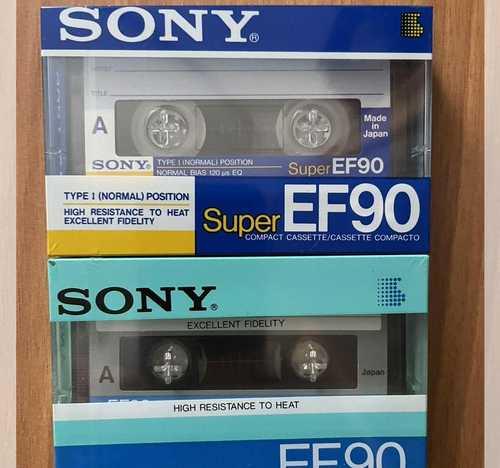 Аудиокассеты Sony super ef90