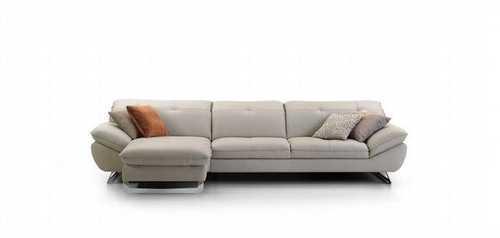 Угловой кожаный диван с кушеткой Trinidad Ткань ка