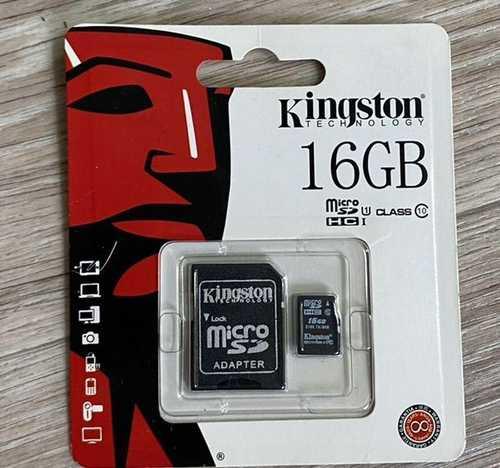 Карта памяти microsd 16гб