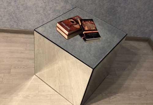 Журнальный Зеркальный Столик куб 50х50х50