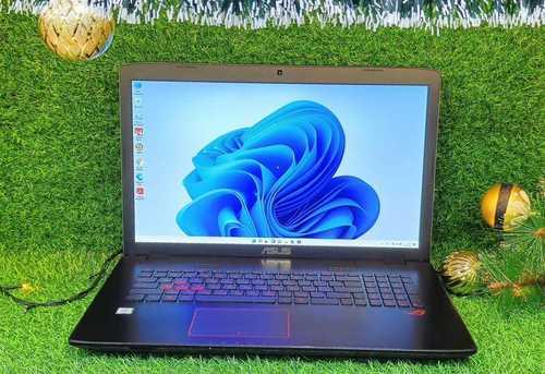 Игровой мощный ноутбук Asus 17.3" гарантия
