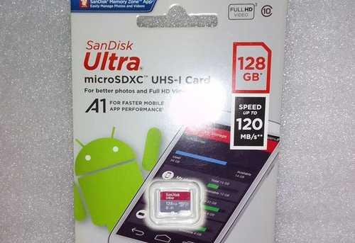 MicroSD SanDisk Ultra 64GB и 128GB 10 лет гарантии
