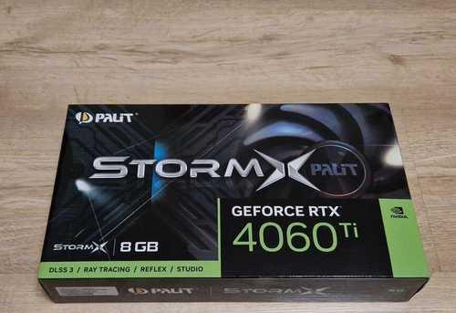 Видеокарта RTX 4060 ti 8GB Palit StormX. Новая