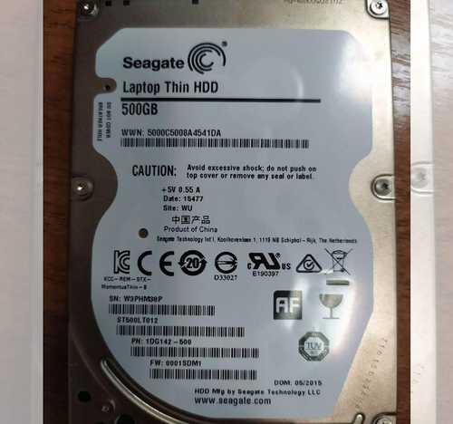 Жёсткий диск Seagate HDD 500 гб