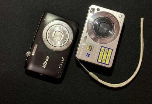 Компактный фотоаппарат sony,nikon