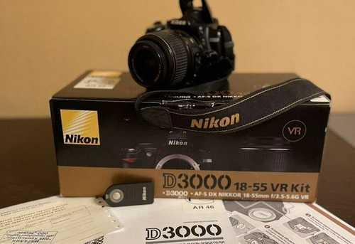 Зеркальный фотоаппарат nikon D3000 18-55VR Kit