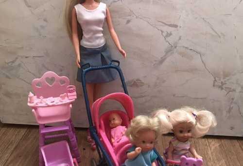 Кукла штеффи с детьми