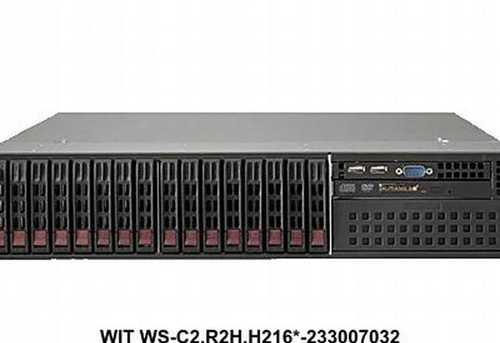 Сервер Supermicro WIT WS-C2.R2H.H216-233007032