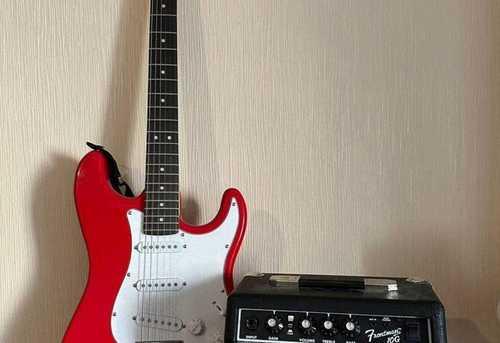 Электрогитара Fender Stratocaster + Комбик