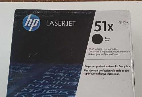 Картриджы новые HP Q7551X black Noir 51x