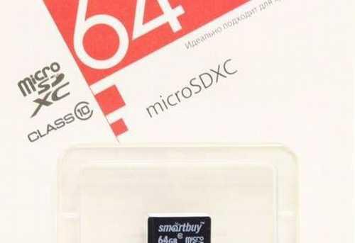 Карта памяти microSD 64GB class 10 (без адаптера)