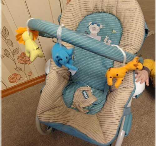 Детское кресло-шезлонг Babytone Blue