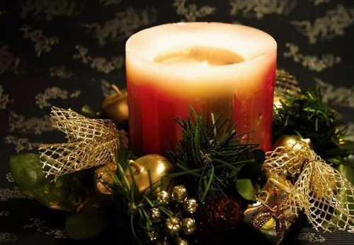 Свечи новогодние, ароматические, подарочные