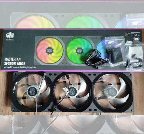 Argb вентиляторы 3х и 2х секционный cooler master