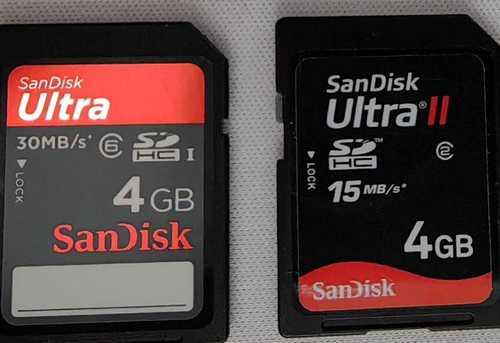 Карта памяти SD SanDisk Ultra 4 Гб